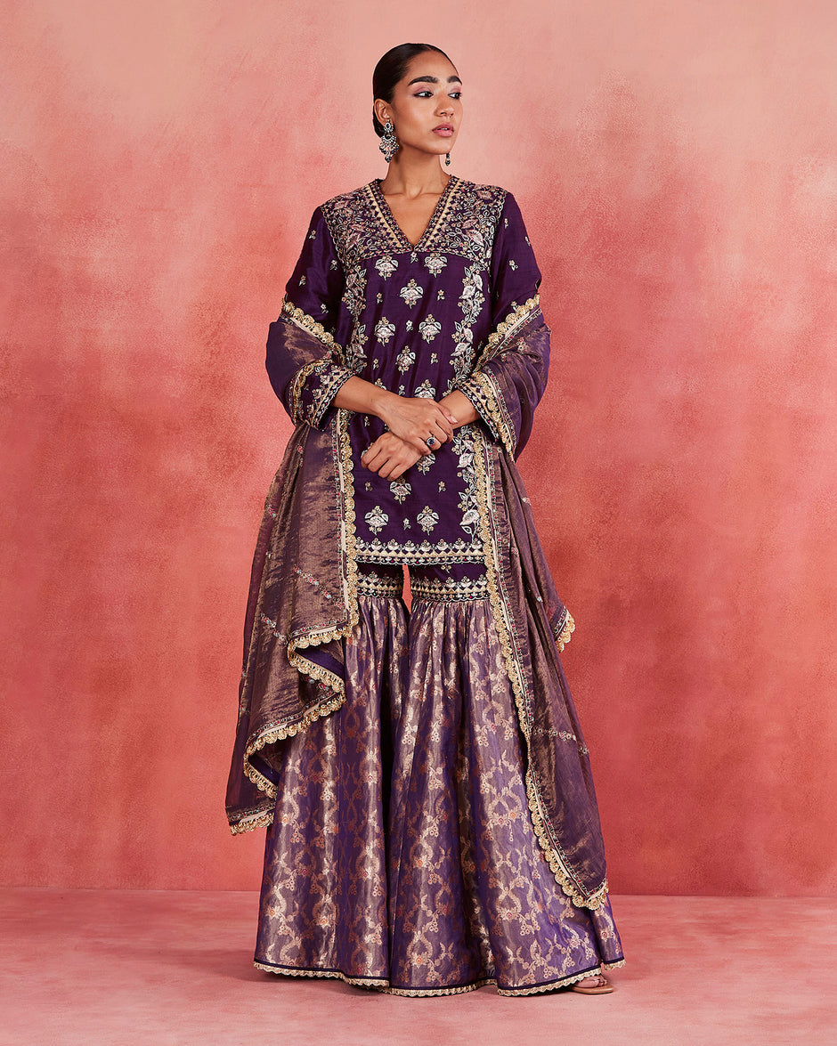 Buy Premium Gharara Sets Online - Organza Gharara & Parsi Embroidery ...