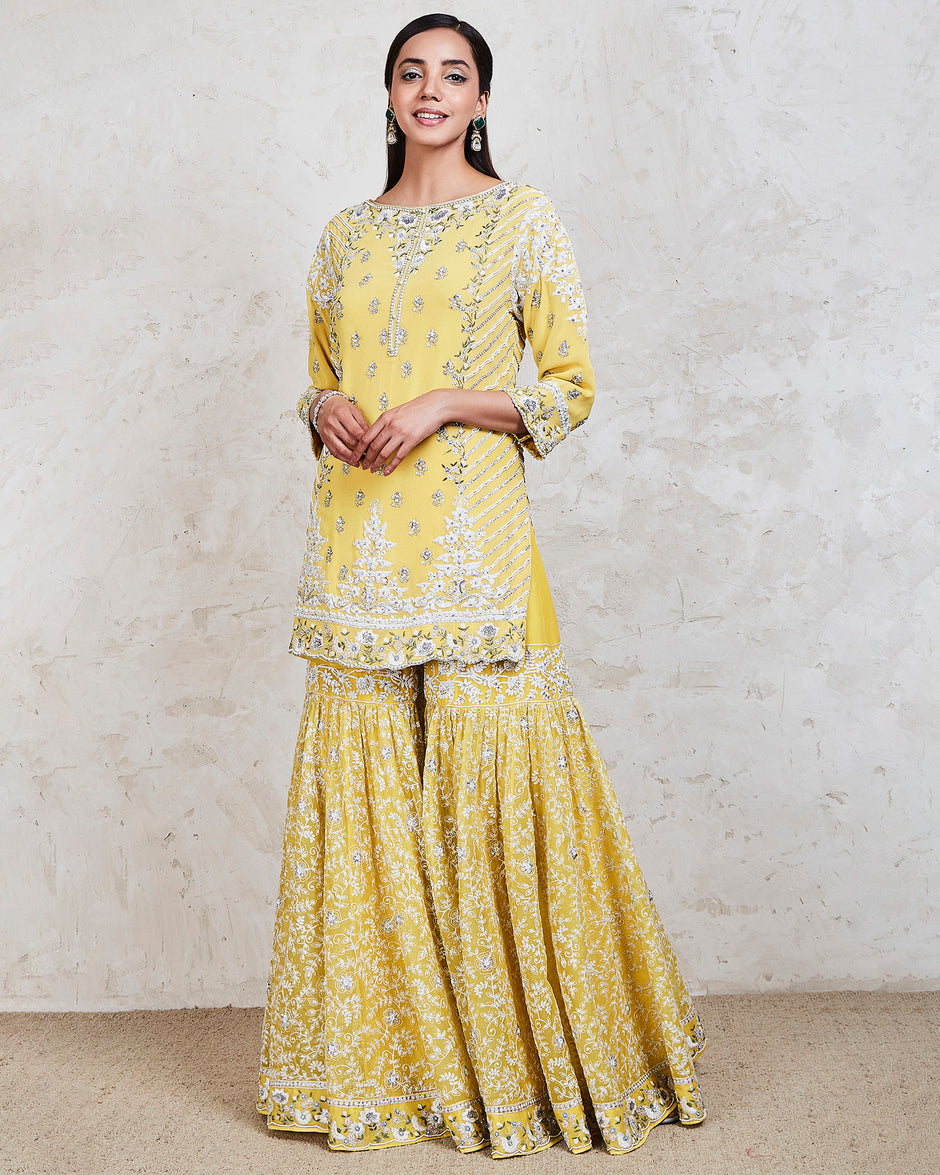 Buy Premium Gharara Sets Online - Organza Gharara & Parsi Embroidery ...